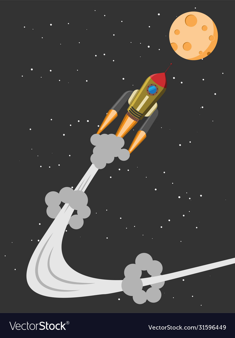 Rocket jet engine Royalty Free Vector Image - VectorStock