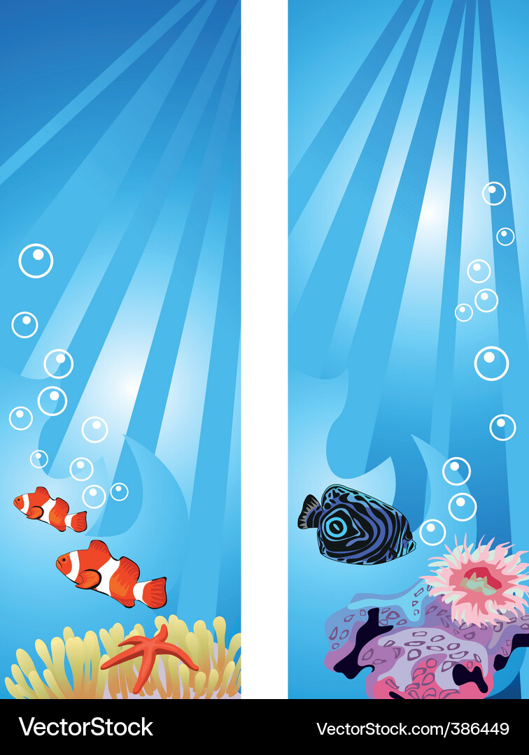 Underwater fish Royalty Free Vector Image - VectorStock