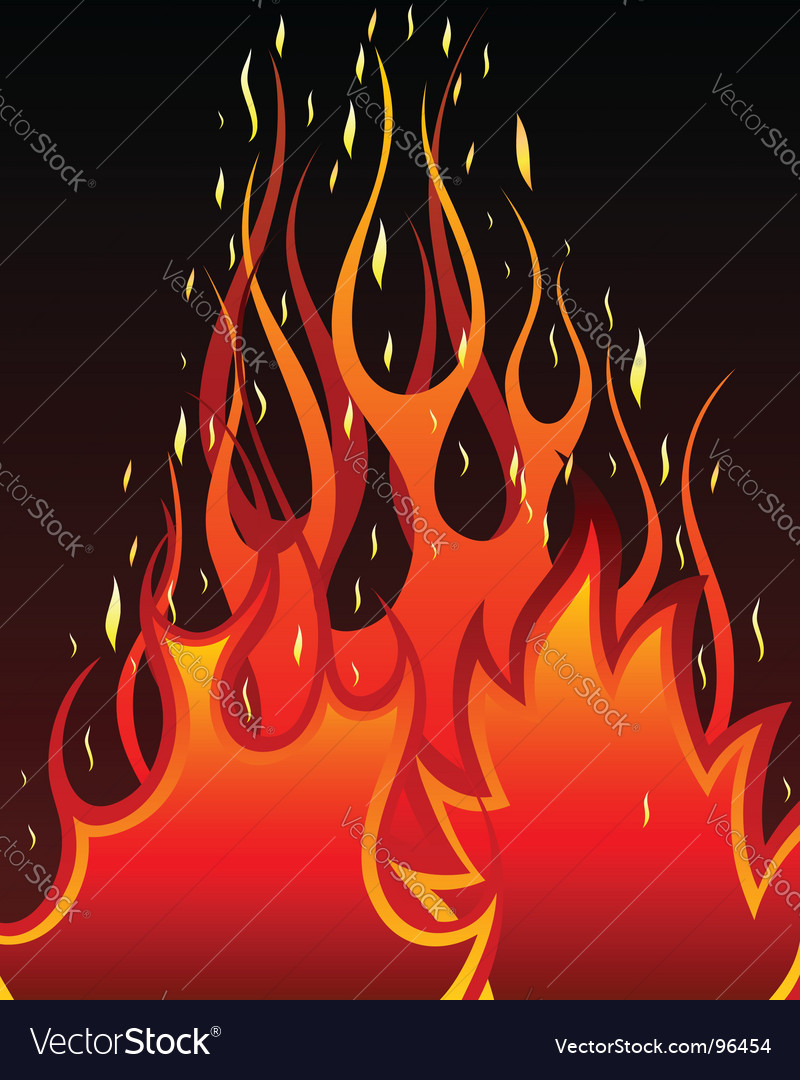 Fire background Royalty Free Vector Image - VectorStock