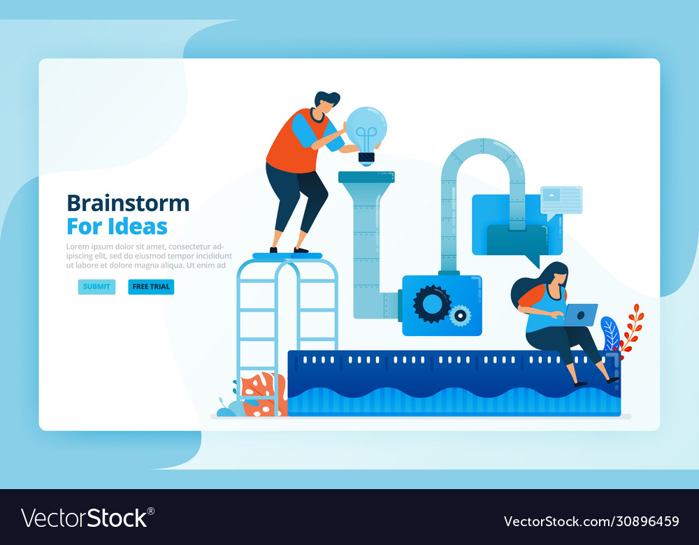 Activities from problem solving process Royalty Free Vector