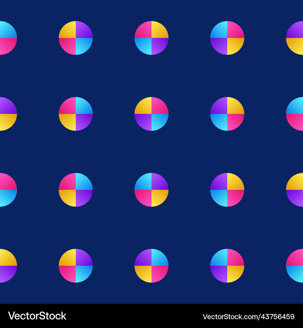Colorful of circle pattern texture background Vector Image