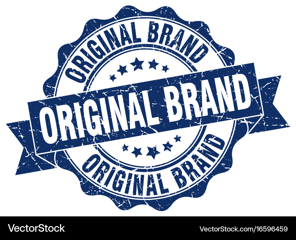 Original brand stamp sign seal Royalty Free Vector Image