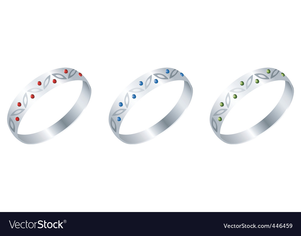 Silver ring Royalty Free Vector Image - VectorStock