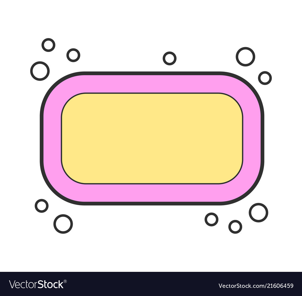 Soap flat icon for website design personal care Vector Image
