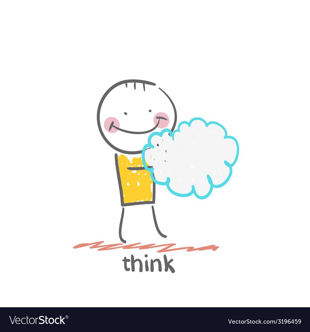 Think Royalty Free Vector Image - VectorStock