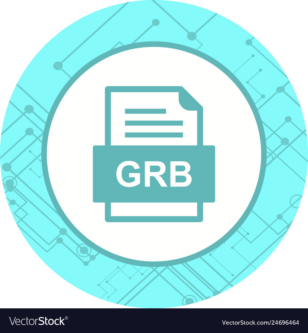 Grb file document icon Royalty Free Vector Image