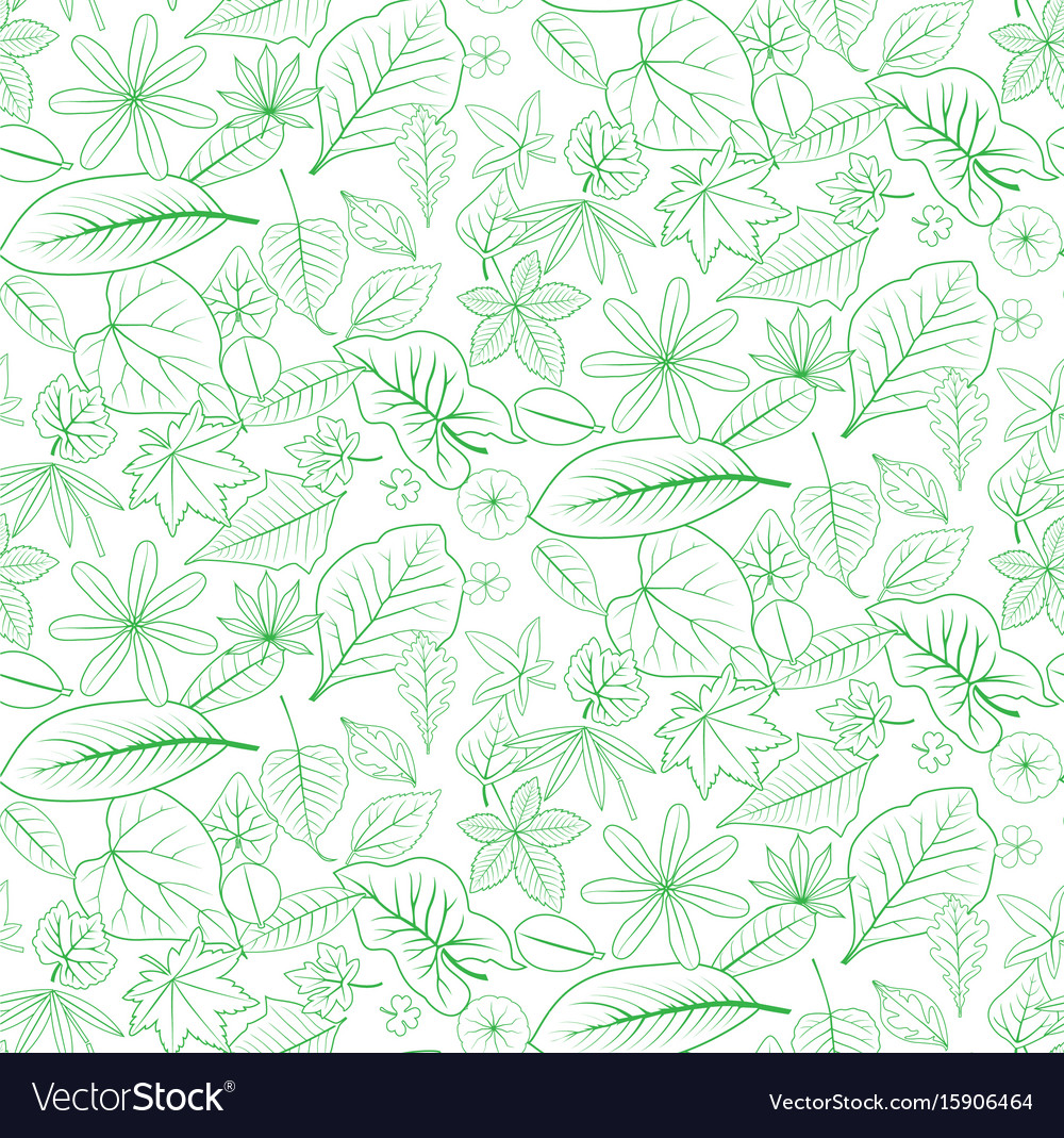 Seamless leaf backdrop Royalty Free Vector Image