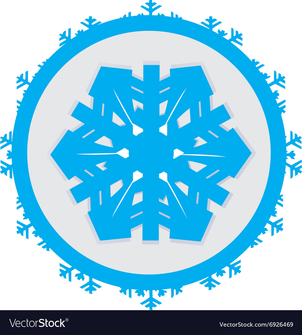 Snowflake Royalty Free Vector Image - Vectorstock