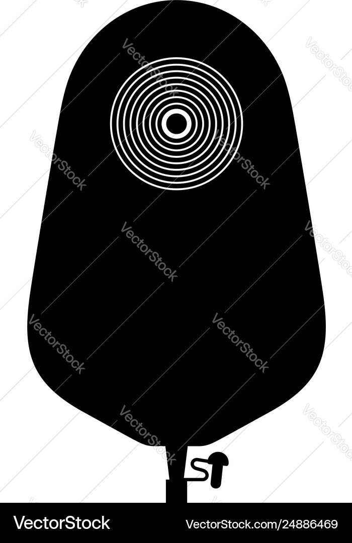Stoma bag Royalty Free Vector Image - VectorStock
