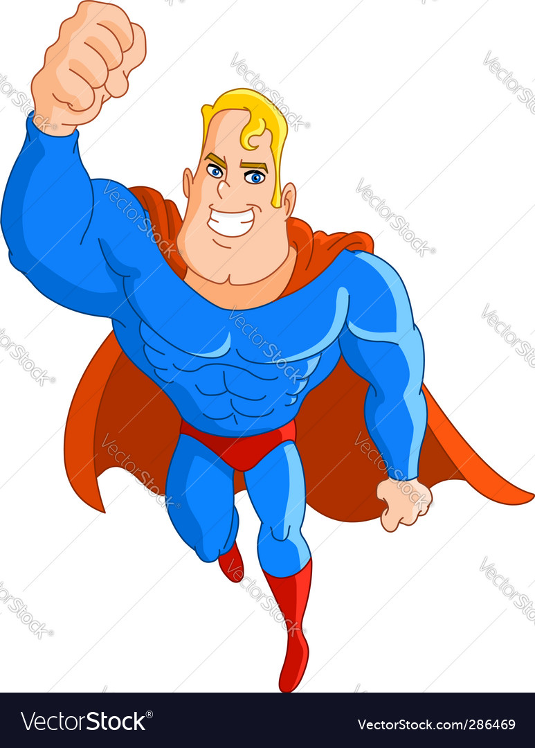 Super hero flying Royalty Free Vector Image - VectorStock Super hero flying Royalty Free Vector Image - VectorStock