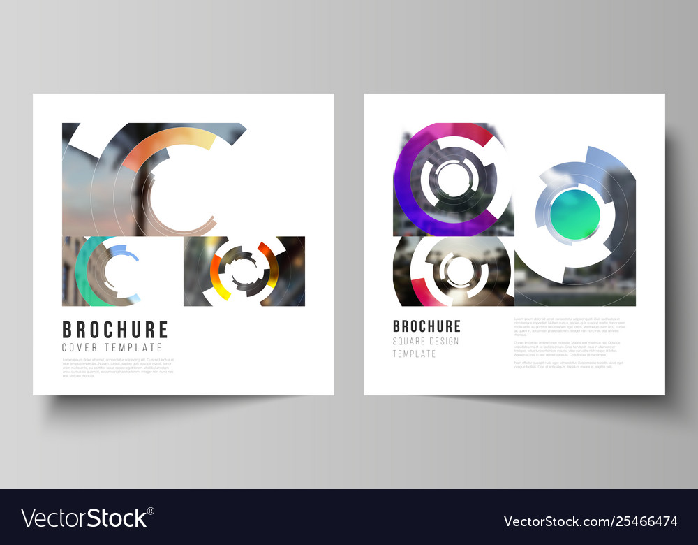 Minimal layout two square format Royalty Free Vector Image