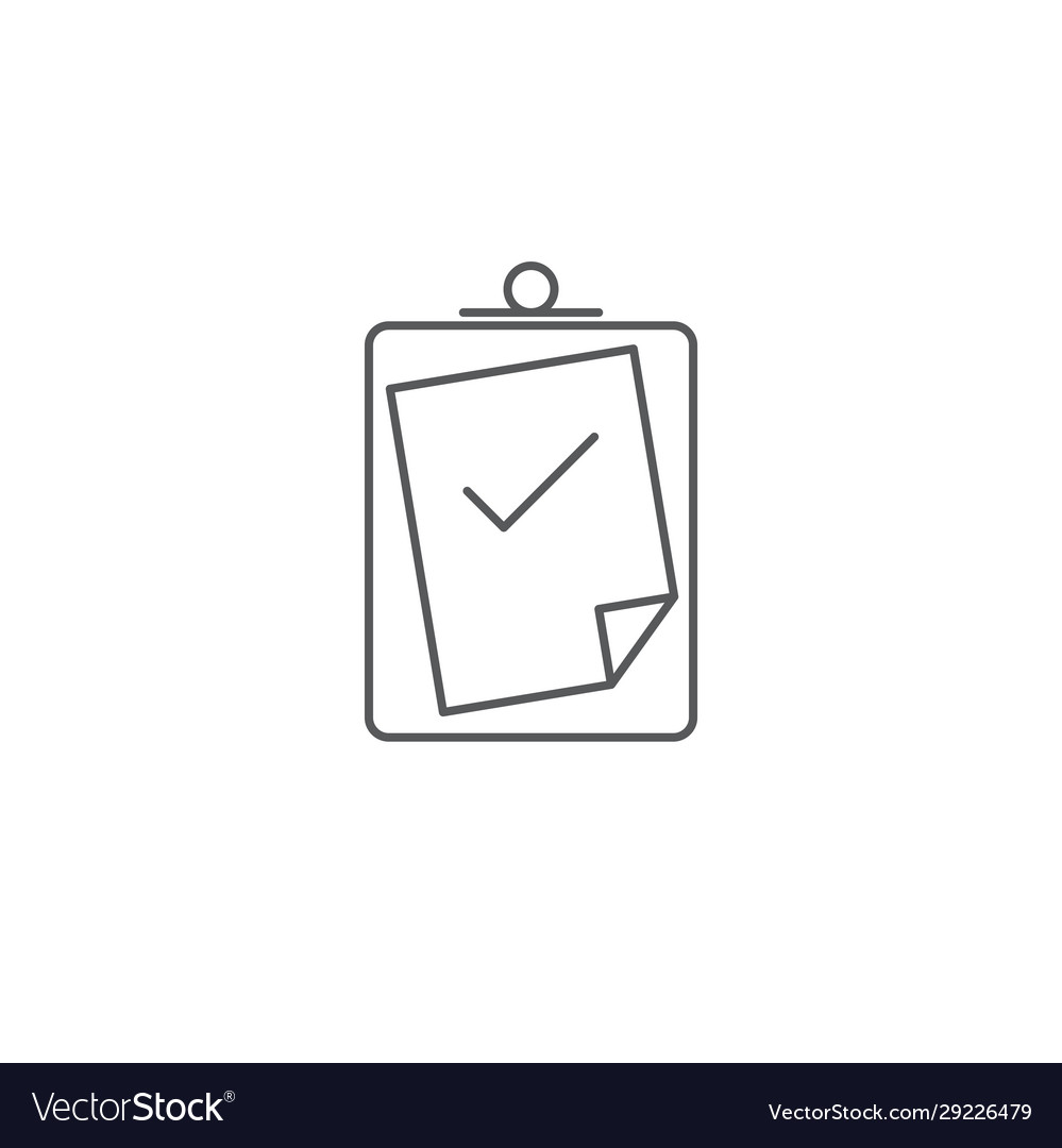 Clipboard checklist icon concept isolated Vector Image