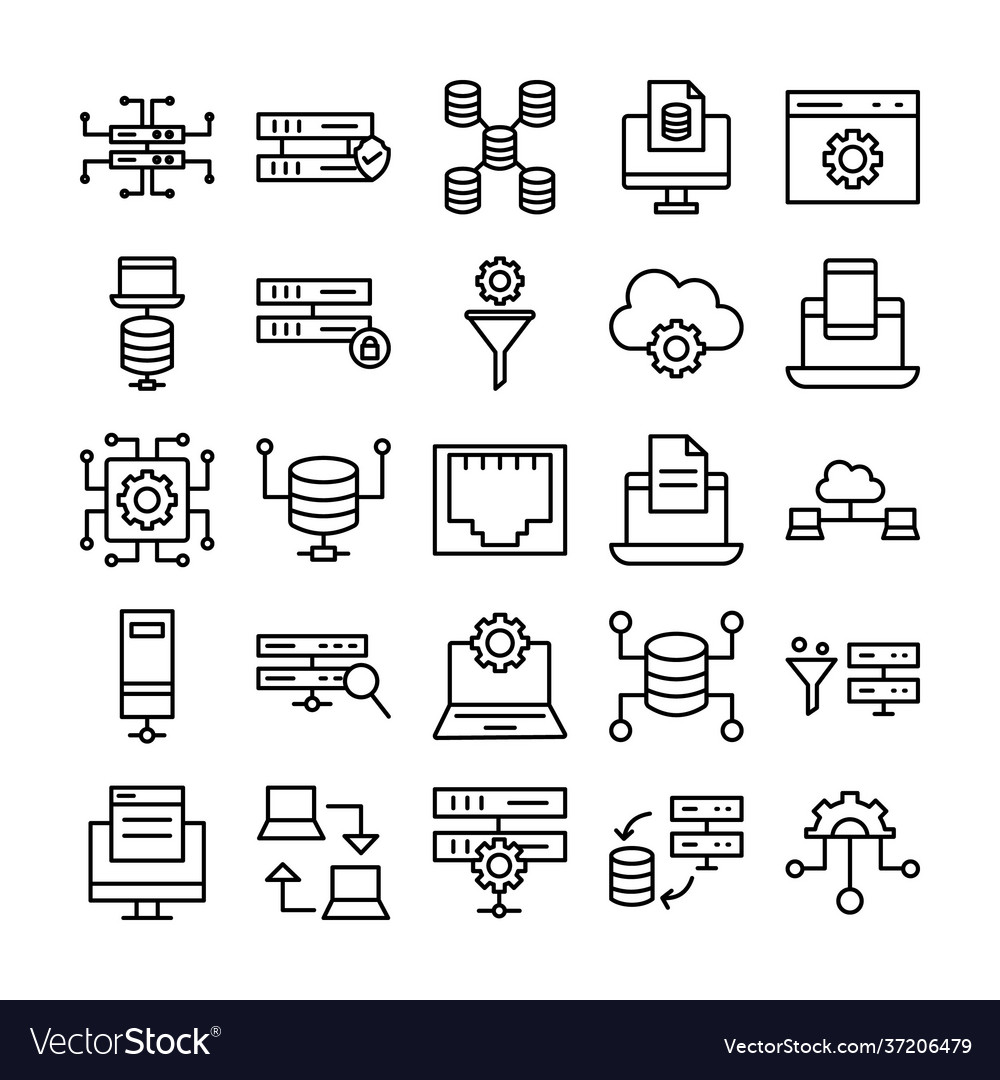 Data management every single can easily modify Vector Image