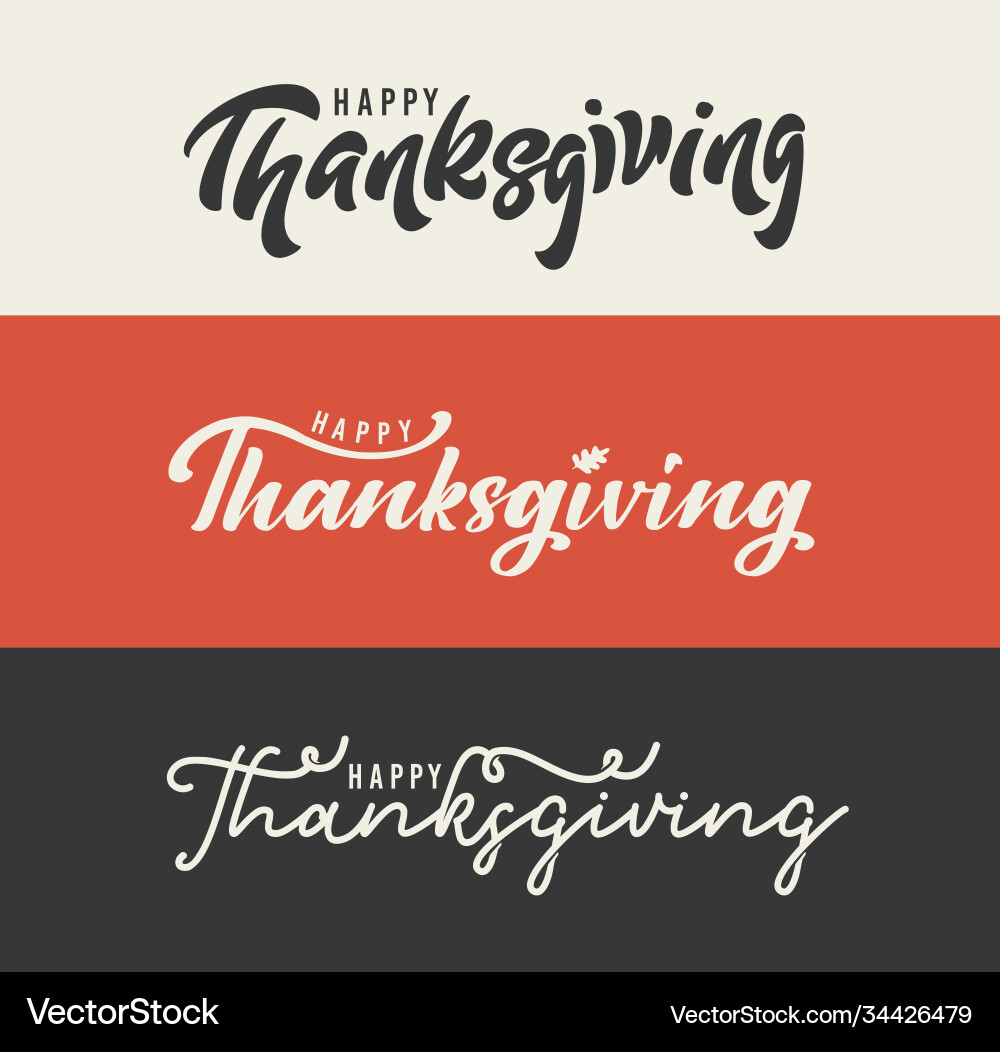 Thanksgiving design elements Royalty Free Vector Image