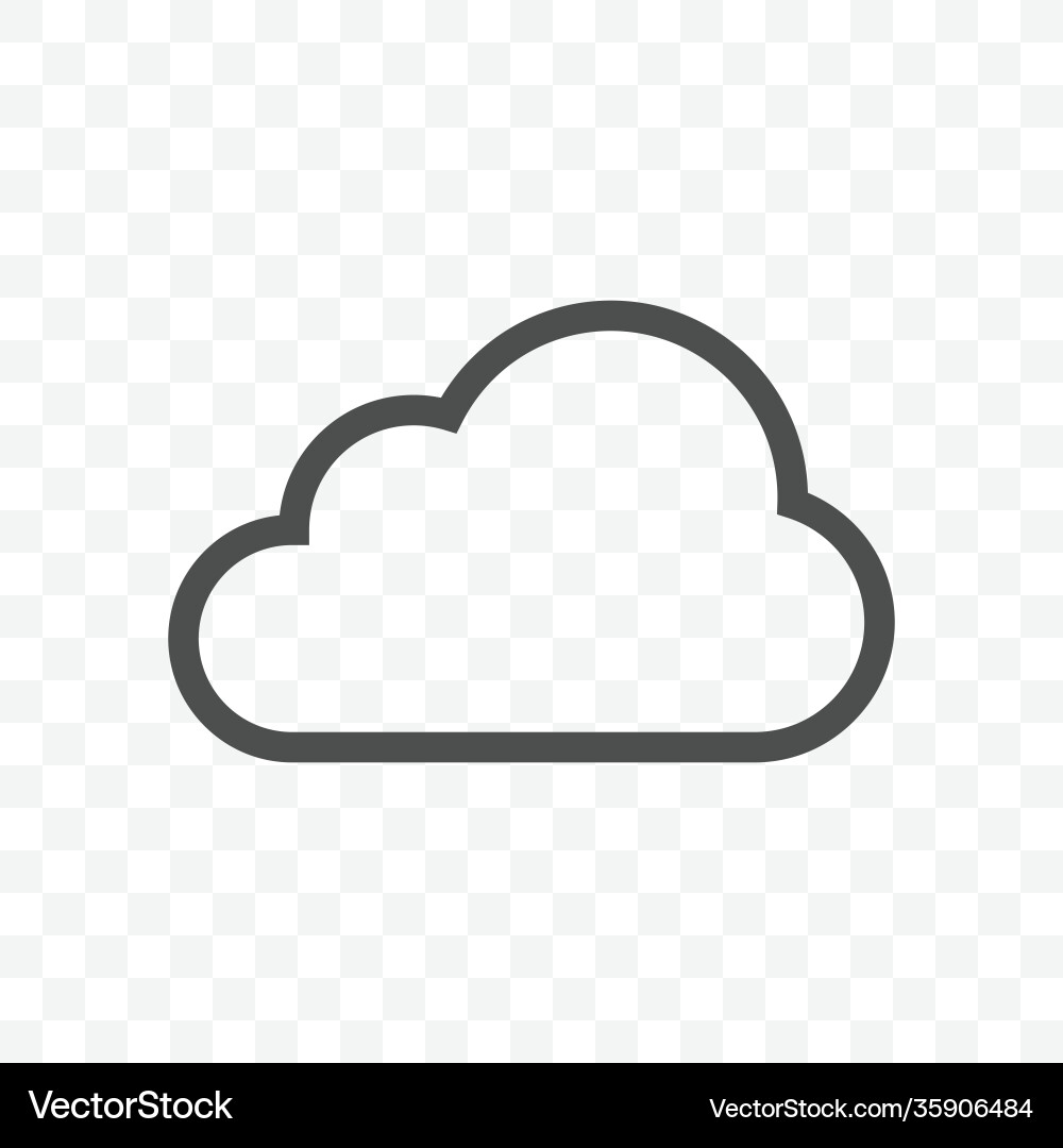 White Cloud Icon Transparent