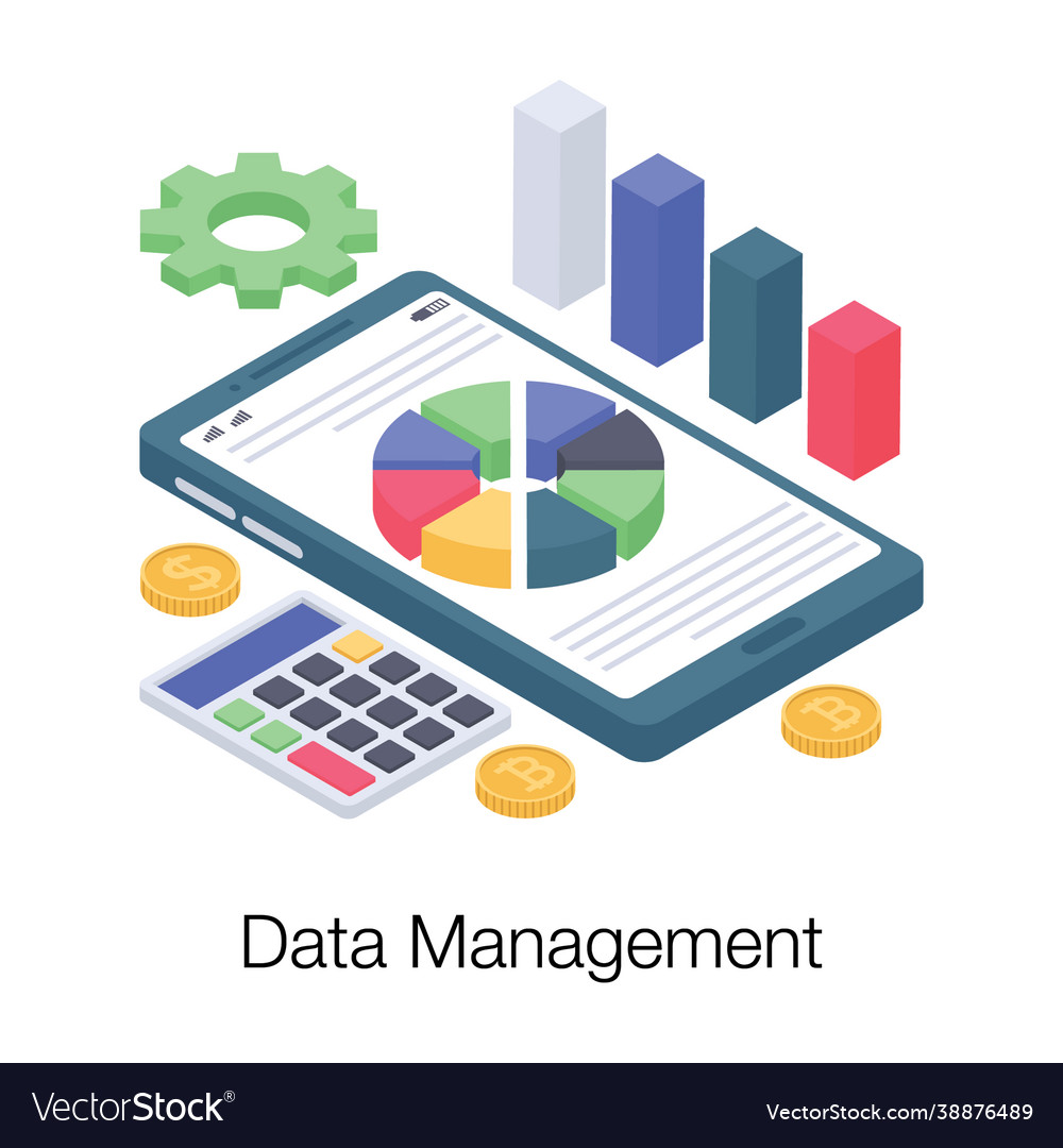 Data management Royalty Free Vector Image - VectorStock