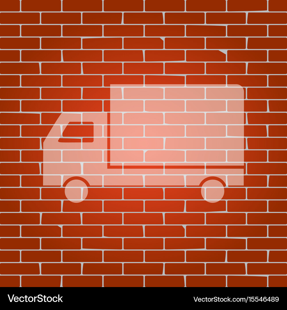 Delivery sign whitish icon Royalty Free Vector Image