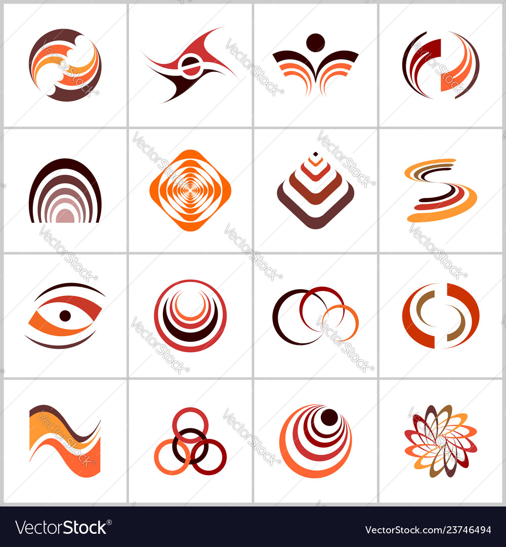 Design elements set Royalty Free Vector Image - VectorStock