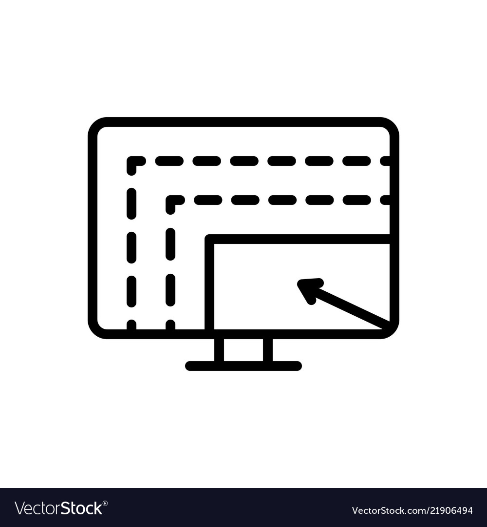 Screen Royalty Free Vector Image - VectorStock