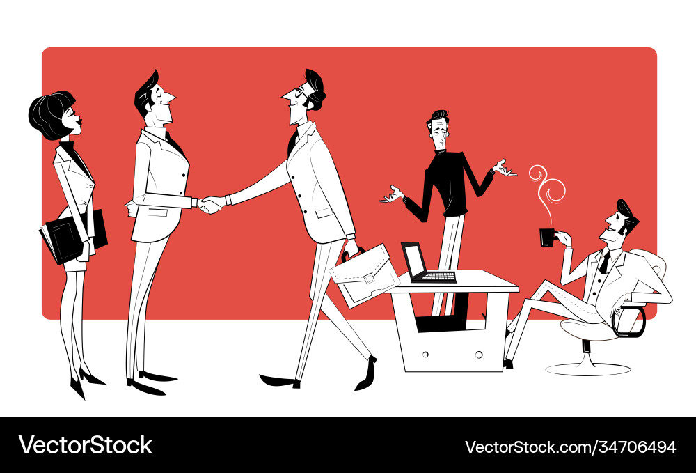 Team collaboration cooperation in solutions Vector Image