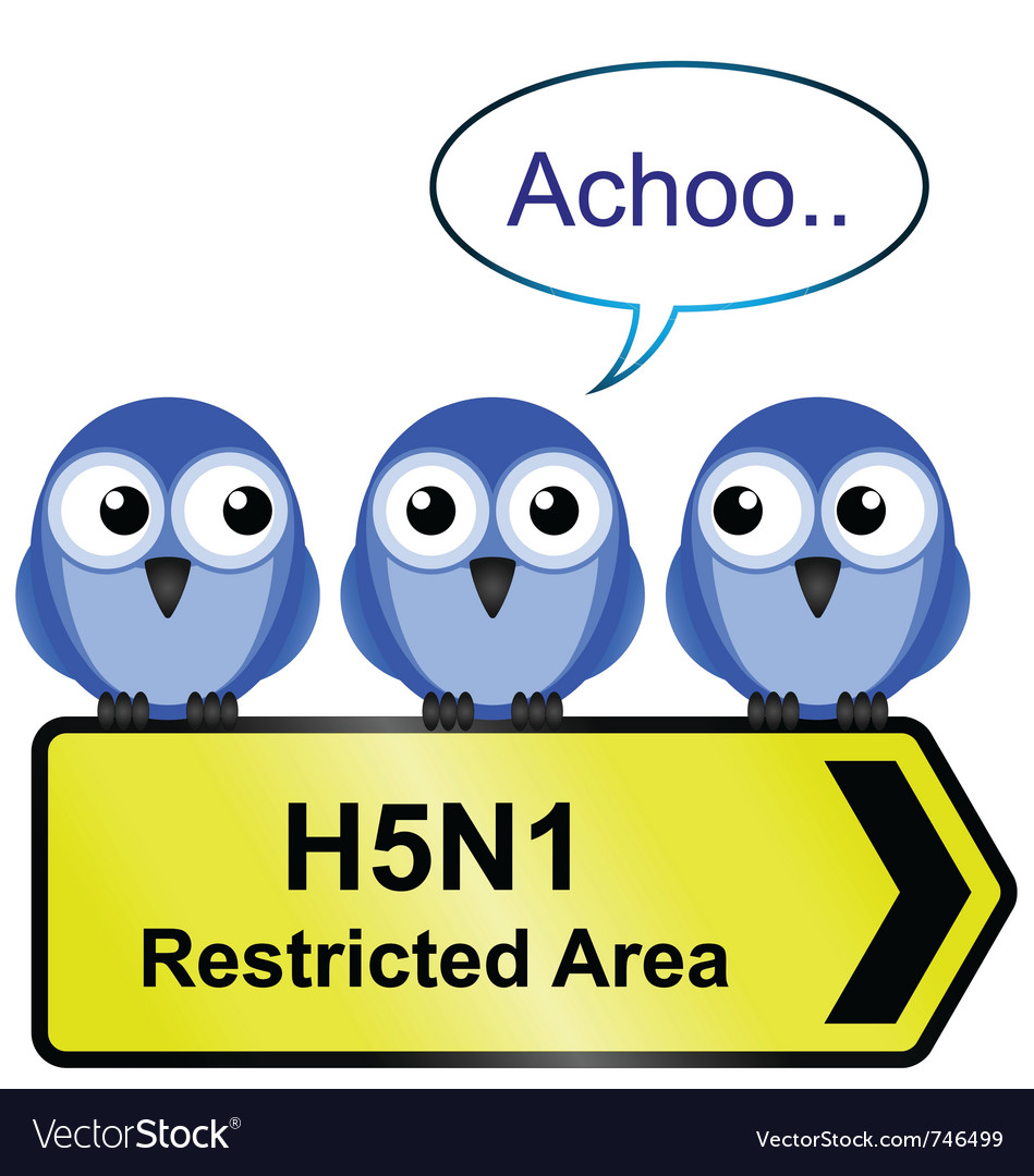 Bird flu Royalty Free Vector Image - VectorStock