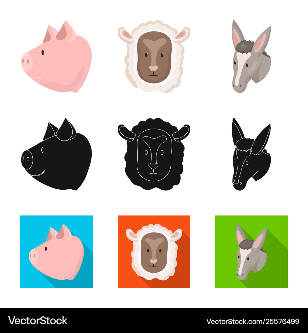 Design agriculture and breeding symbol Royalty Free Vector