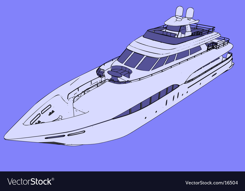 Yacht Royalty Free Vector Image - VectorStock