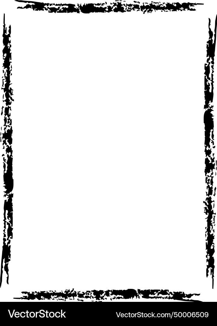 Grunge frame border shape icon vertical rectangle Vector Image
