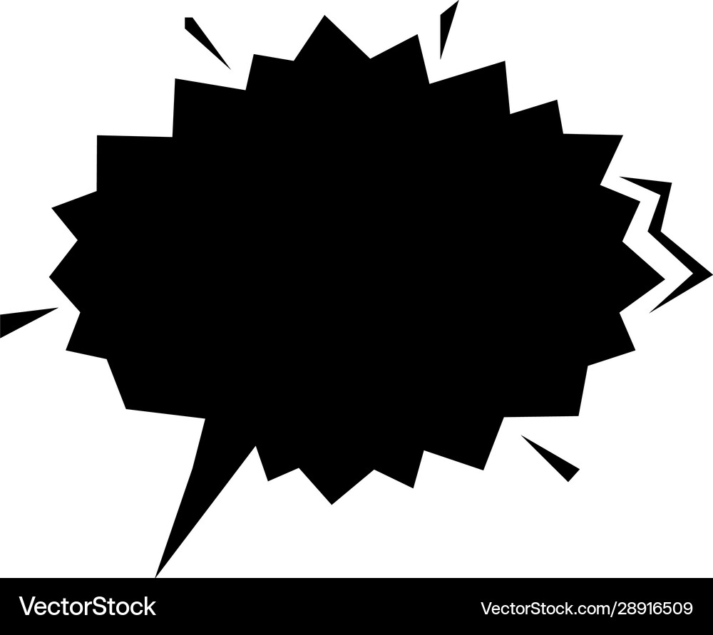 Black Speech Bubble Logo