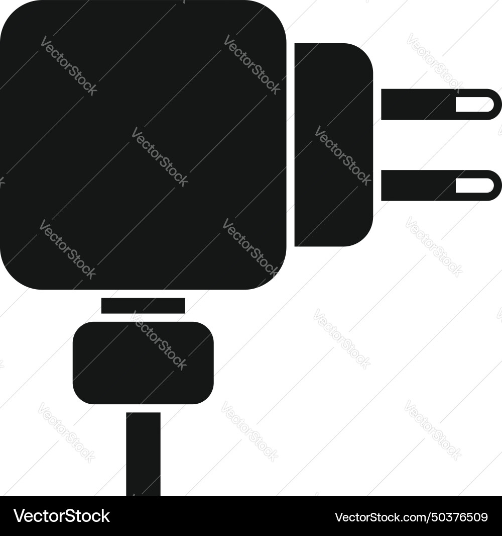 Wall charger icon simple solar panel Royalty Free Vector