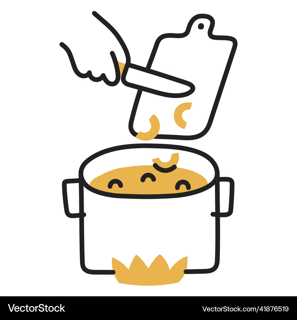 Cooking hand drawn doodle icon Royalty Free Vector Image