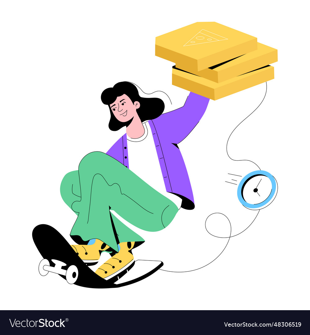 Delivery time Royalty Free Vector Image - VectorStock