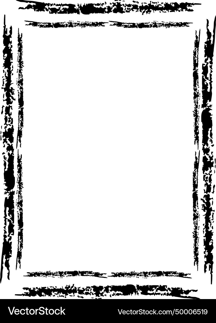Grunge frame border shape icon vertical rectangle Vector Image