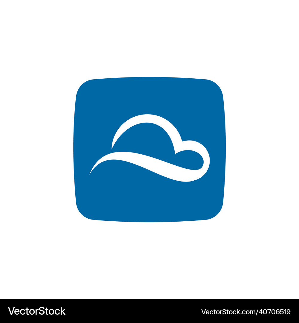 Home cloud data service company logo design Vector Image