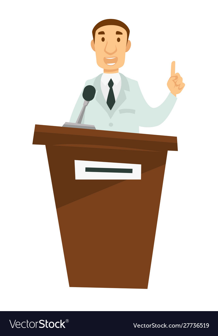 Medicine Lecture Doctor Giving Speech On Tribune Vector Image medicine-lecture-doctor-giving-speech-on-tribune-vector-image