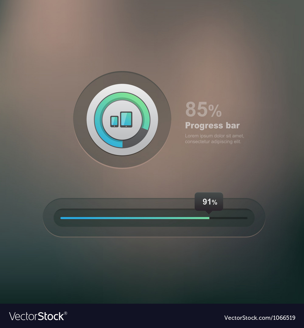 Progress bar Royalty Free Vector Image - VectorStock