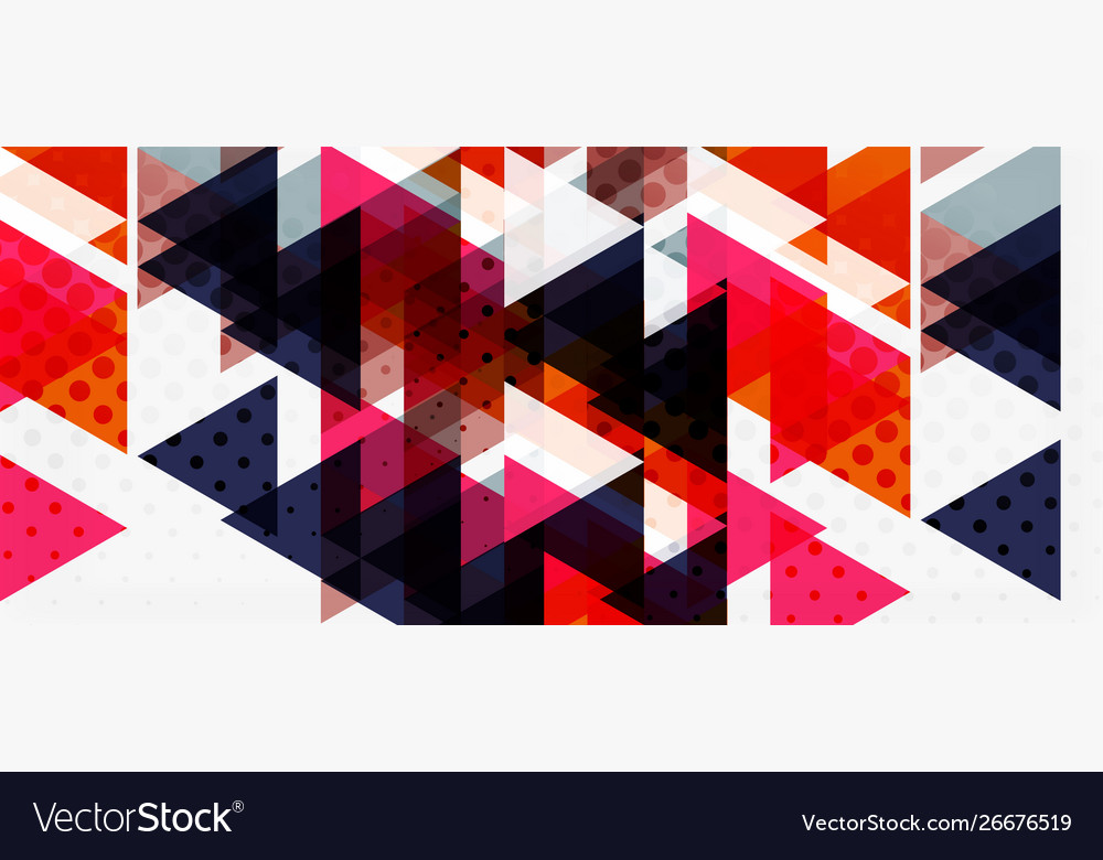 Triangle geometric abstract composition Royalty Free Vector