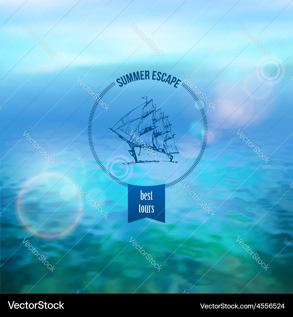 Sea background Royalty Free Vector Image - VectorStock