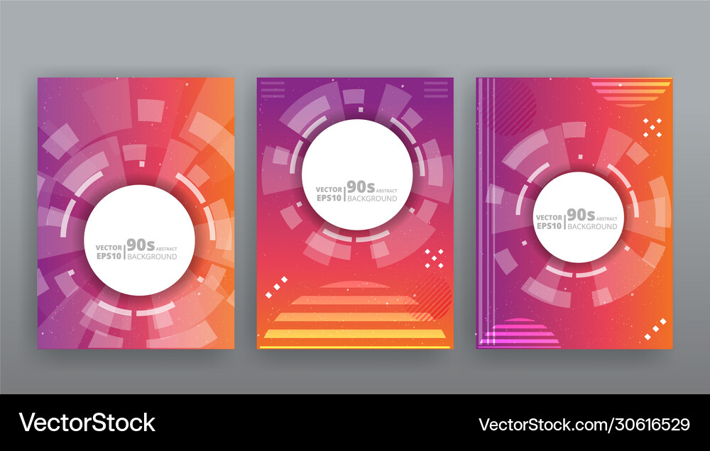 Chaos abstract geometric covers design cool Vector Image