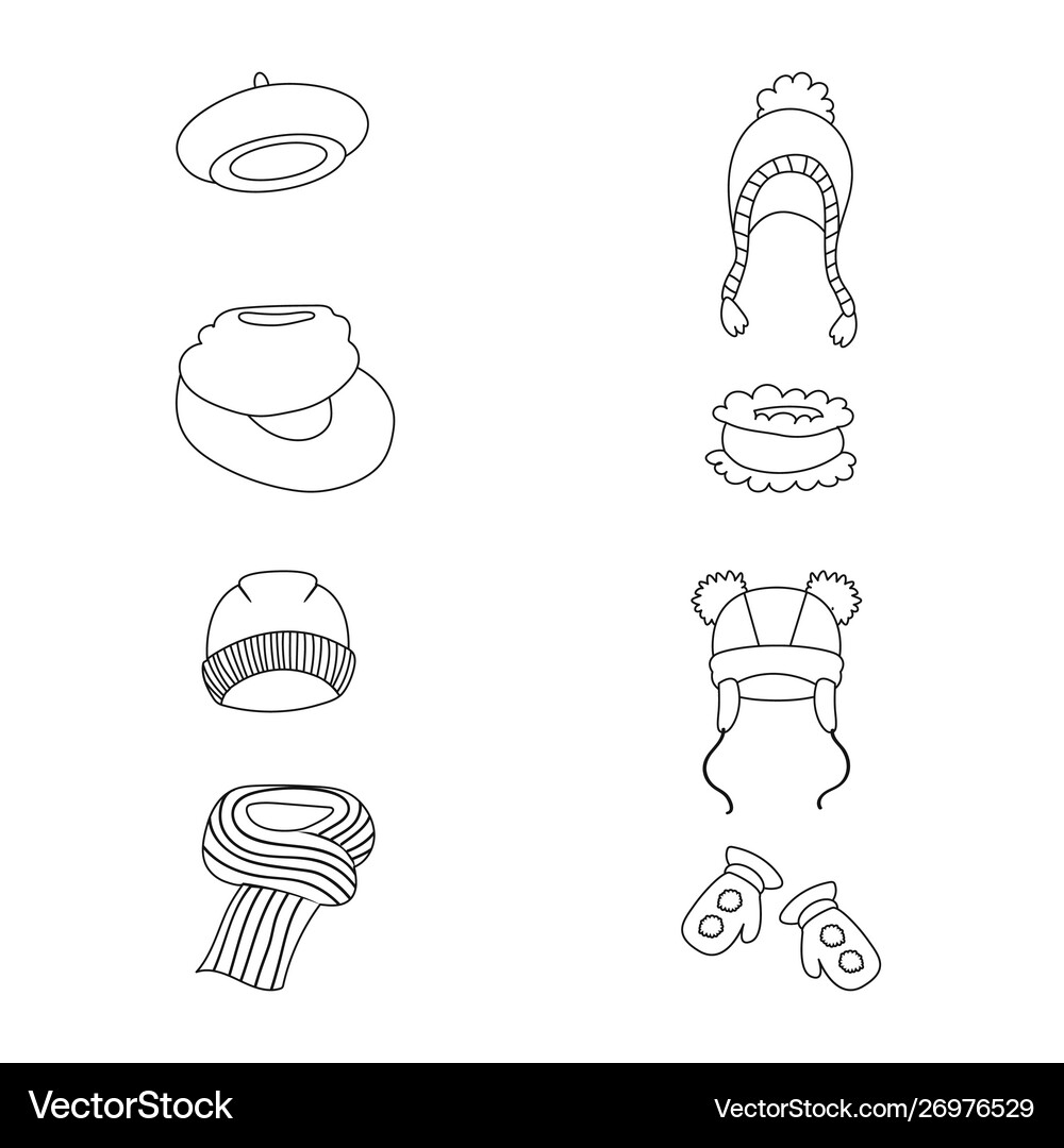 Design winter and cold logo set Royalty Free Vector Image