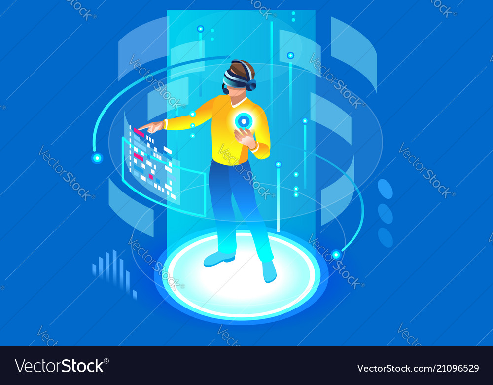 Into future Royalty Free Vector Image - VectorStock