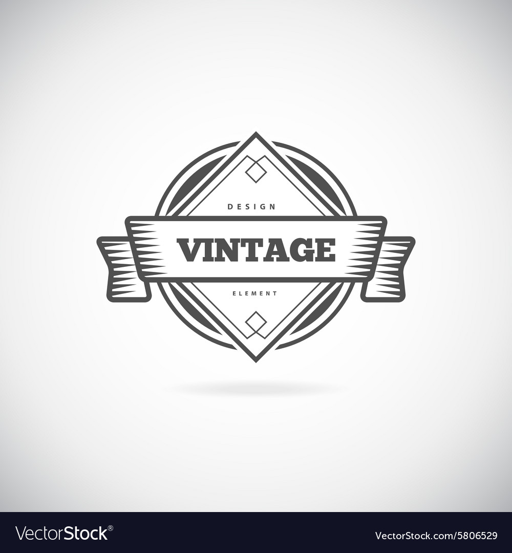 Logo design elements template Royalty Free Vector Image