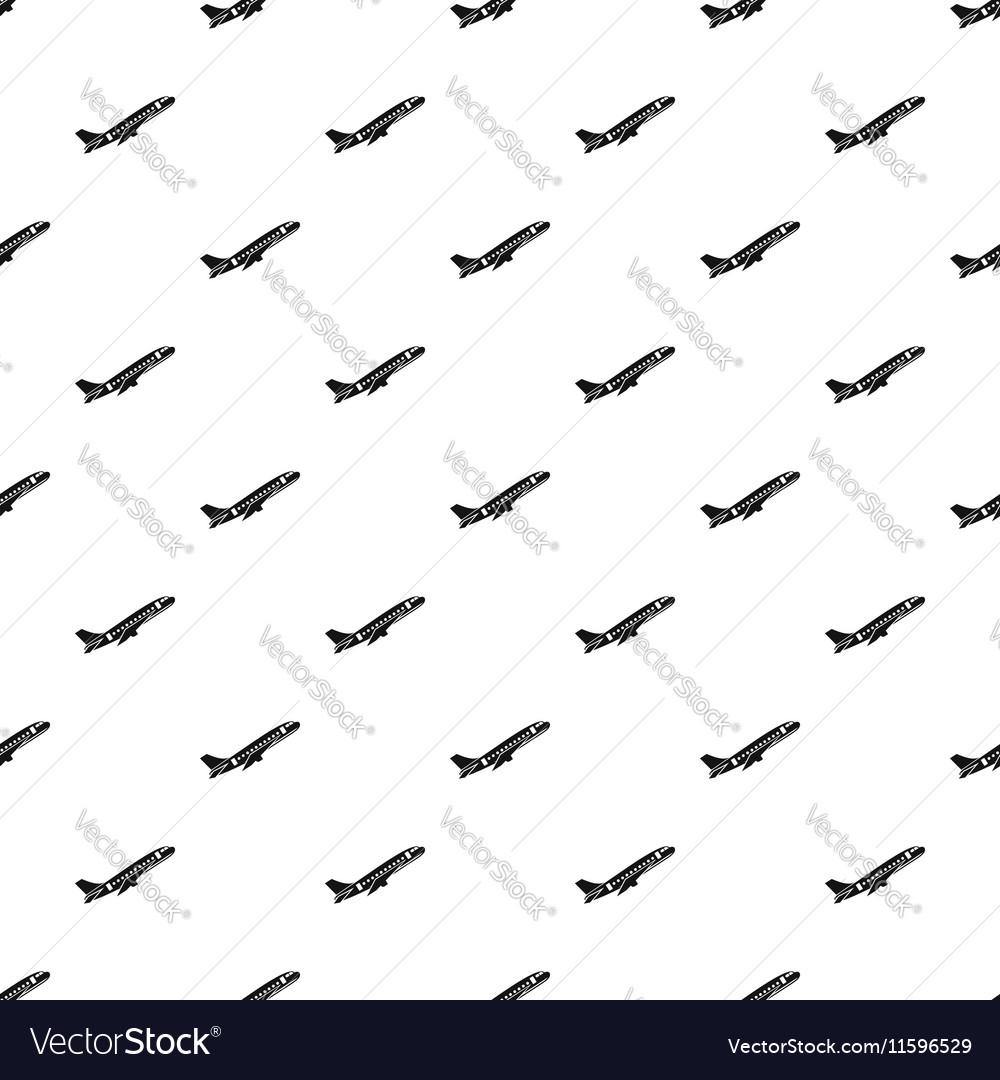 Plane pattern simple style Royalty Free Vector Image