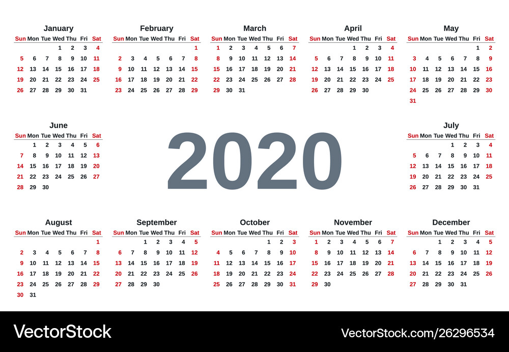 July And August Calendar 2020 Printable
