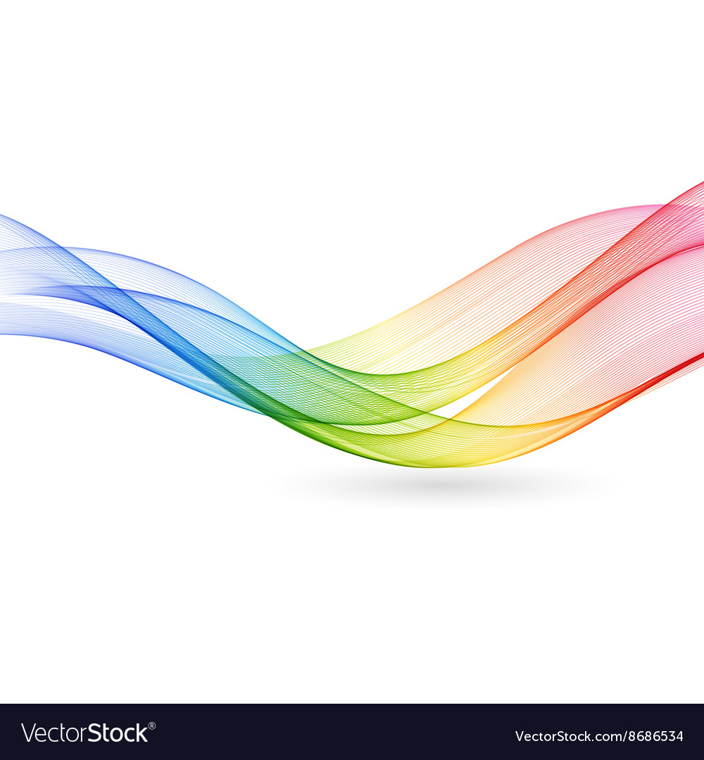 Abstract color wave Royalty Free Vector Image - VectorStock