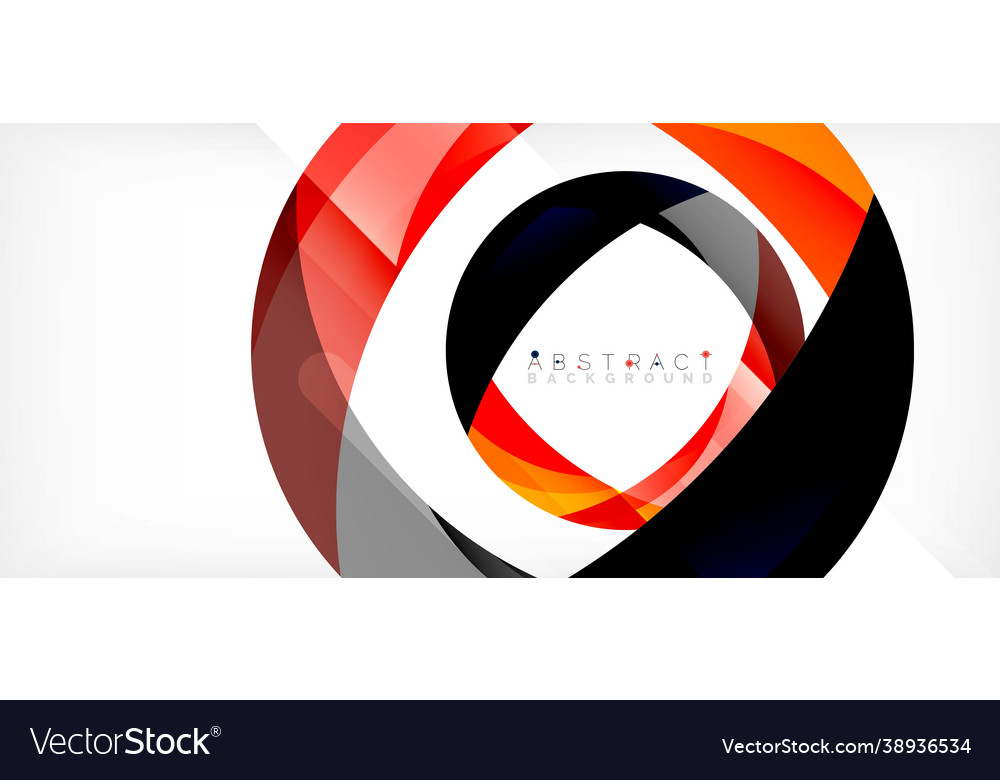 Geometric abstract background circle created Vector Image