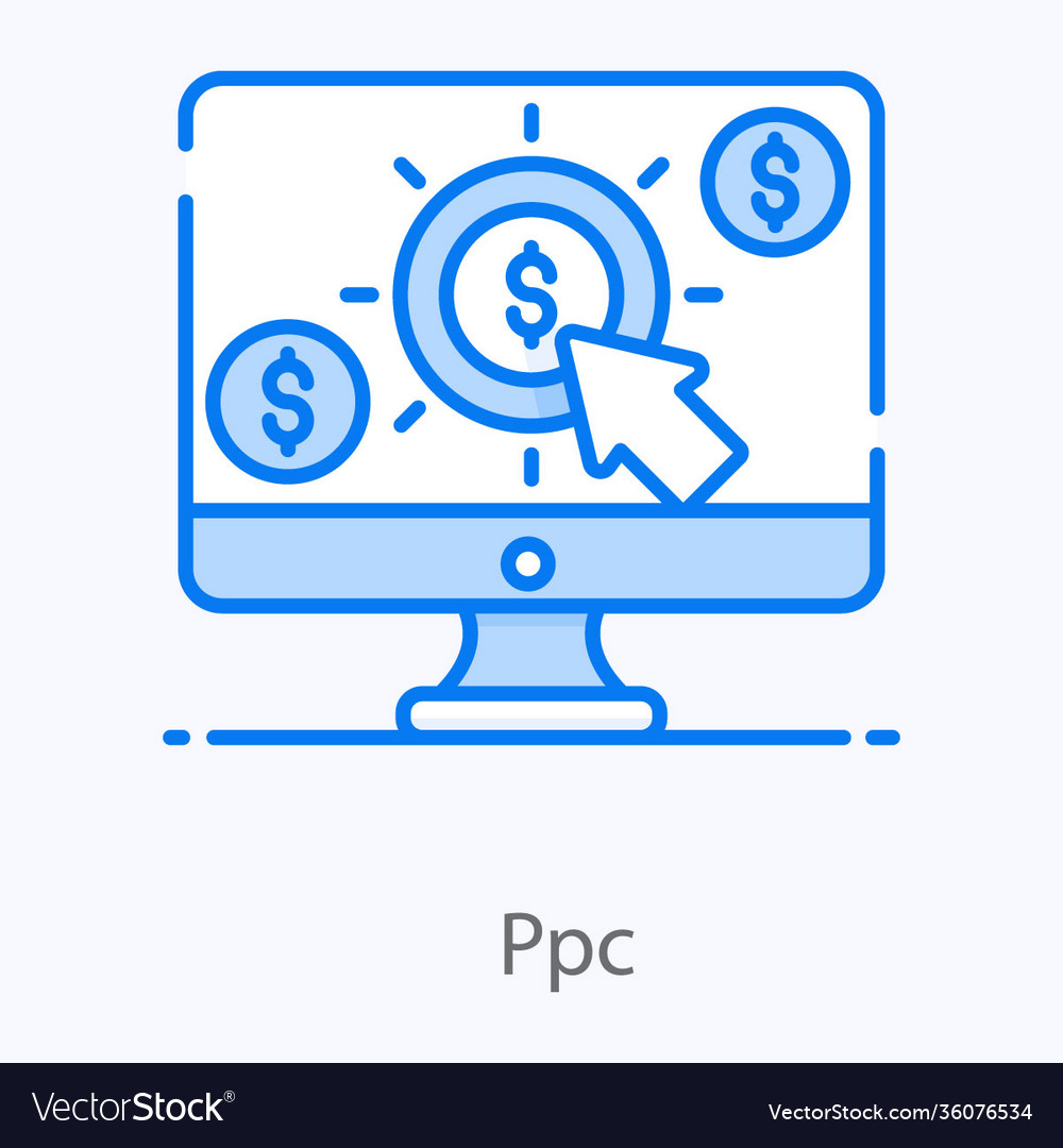 Ppc Royalty Free Vector Image - VectorStock