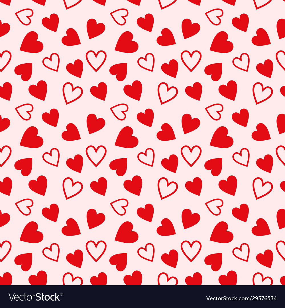Valentines day seamless patterns Royalty Free Vector Image