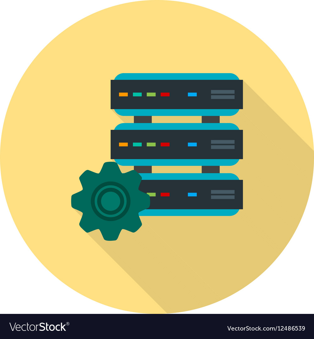 Database settings Royalty Free Vector Image - VectorStock