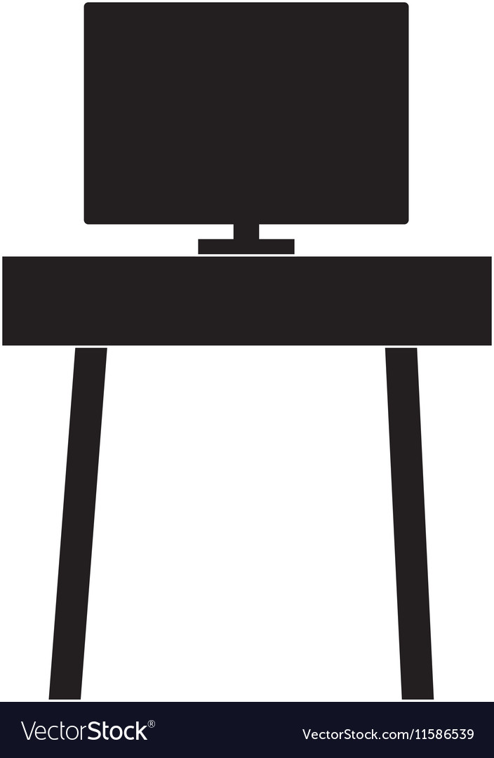 Desk table icon image Royalty Free Vector Image